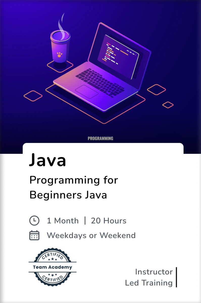 Programming for Beginners Java Course in Qatar – Team Academy Saudi