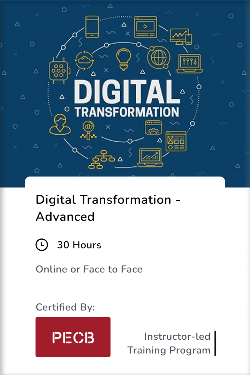 Certified Digital Transformation Officer in Qatar | Certification ...